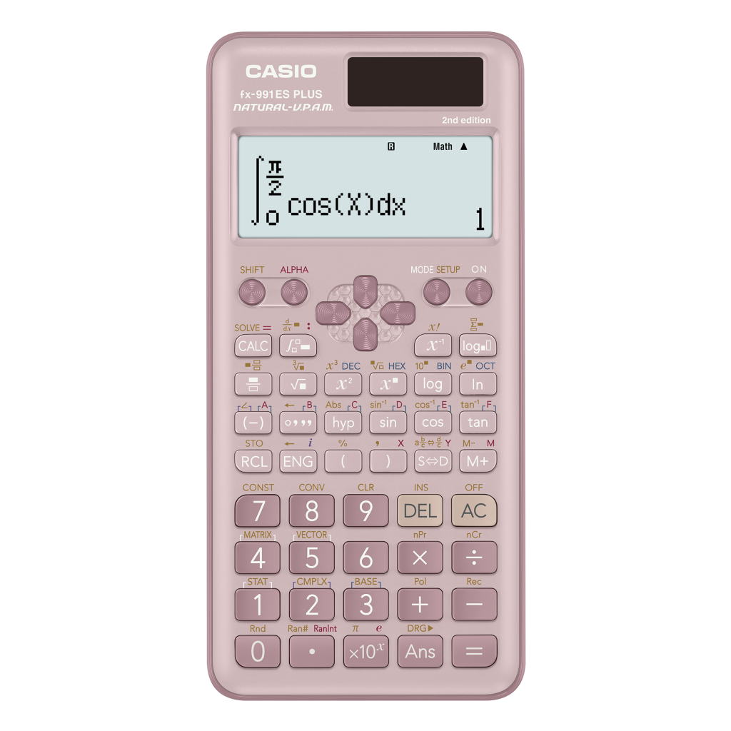 Casio FX-991ES PLUS-2 Original Scientific Calculator- Pink